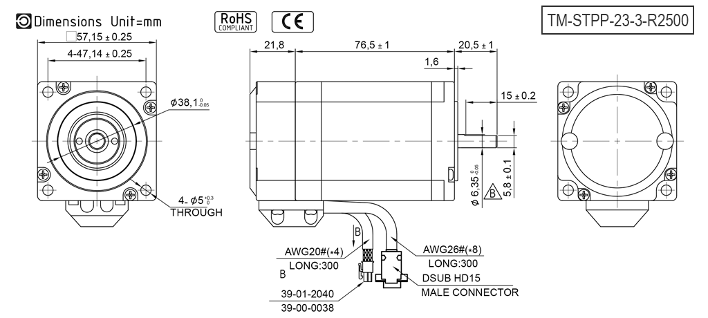 NEMA 23 Hybrid Stepper Motor | Arcus Servo Motion
